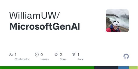 Github Williamuwmicrosoftgenai