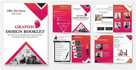 Graphic Design Services Booklet Bifold Ppt Example