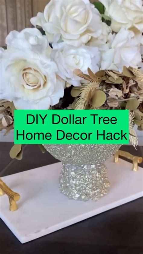 Diy Dollar Tree Home Decor Flower Arrangements For Table Bling