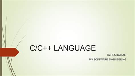c programming language basic to advance level ppt