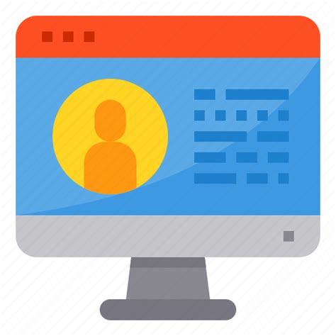 browser computing interface internet profile ui icon download on