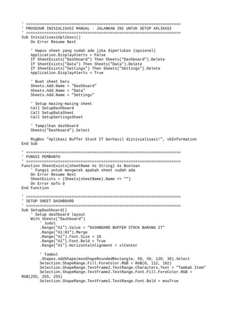 Excel Macro Buffer Stock Simple Pdf Chess Theory Chess