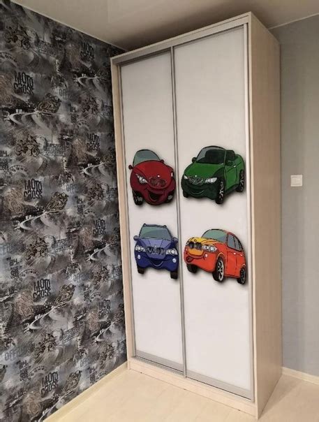Пример нашей работы В детской комнате установили шкаф купе Двери фотопечать Мебель