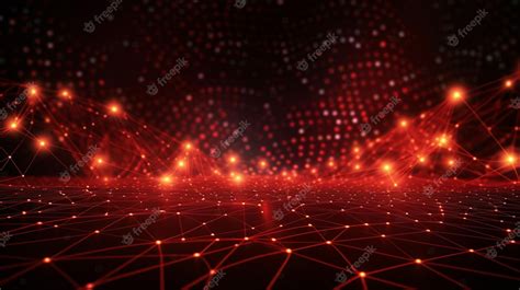 Premium Photo Abstract Technology Concept Network Connection Structure With Particlesgenerative Ai