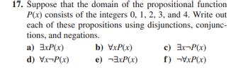 Answered Suppose That The Domain Of The Propositional Function P X Consists Of The Integers