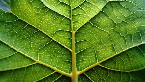 Premium Ai Image Microscopic Detail Of Green Leaf Veins