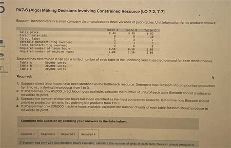 solved pa7 6 algo ﻿making decisions involving constrained