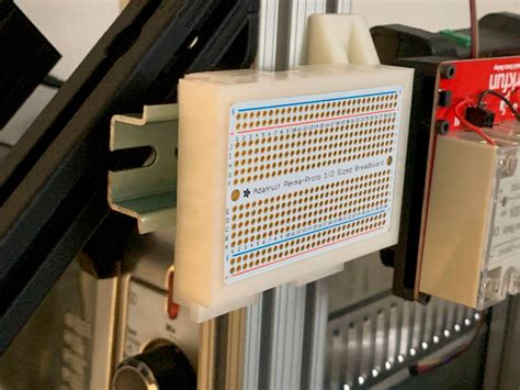 A Horizontal Din Rail Mount For An Adafruit Perma Proto Board By NotLikeALeafOnTheWind