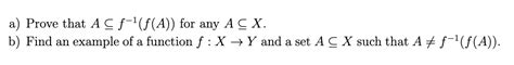 Solved A Prove That Af1 F A For Any AX B Find An Chegg Com