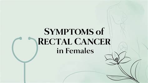 Symptoms Of Rectal Cancer In Females Medicaregate