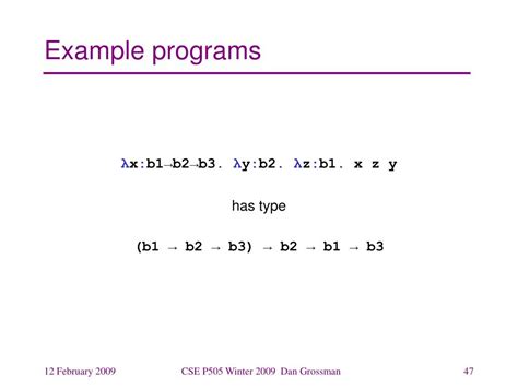 Ppt Csep505 Programming Languages Lecture 6 Types Types And