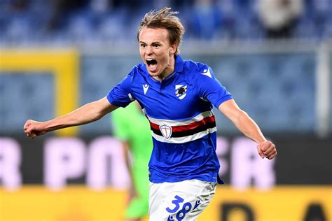 Sampdoria Midfielder Mikkel Damsgaard Inters Christian Eriksen One Of My Idols