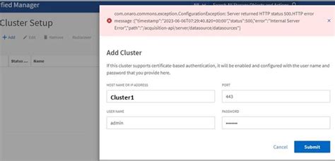 Unable To Add Cluster On Aiqum Rhel Due To Missing Acquisition User Netapp Knowledge Base