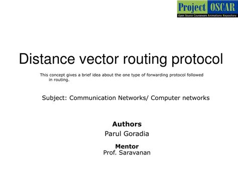 Ppt Distance Vector Routing Protocol Powerpoint Presentation Free