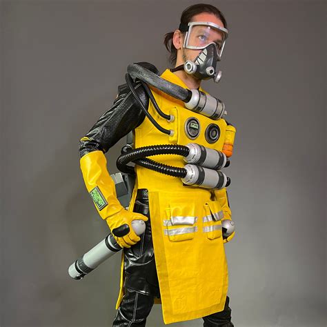 Caustic Costume Commissions Game Apex Full Caustic Cosplay Two Moons