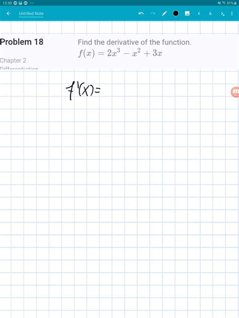 solved compute the derivative of the given function f x 2 x 3 3 x
