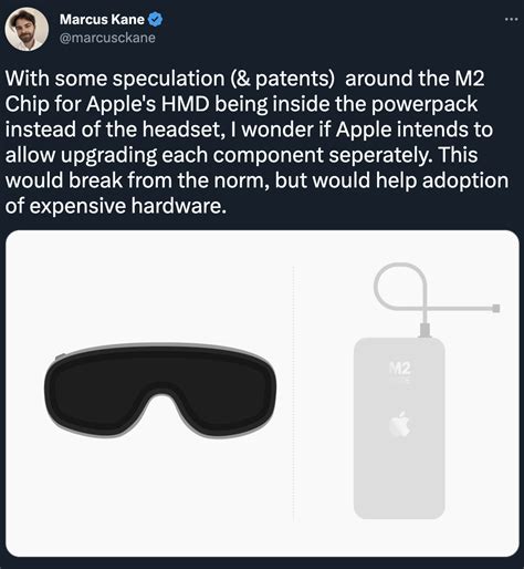 I Wonder If Apple Intends To Allow Upgrading Each Component Separately Rreality