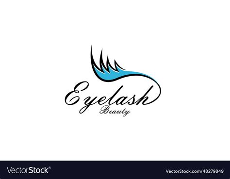 Eyelash Logo Design For Lashes Beauty Salon Vector Image