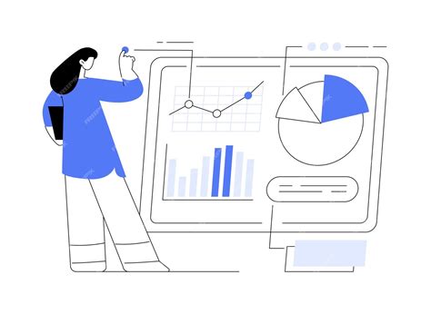 Premium Vector Data Driven Business Model Abstract Concept Vector