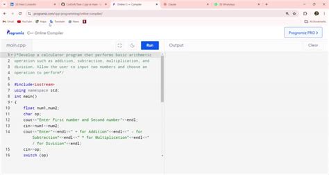 Video Finished C Calculator Task With Codsoft Ganesh Ghode Posted