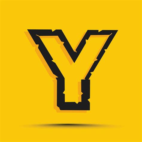 Yellow Trendy Alphabet Letter Y Logo Design Template 27917267 Vector