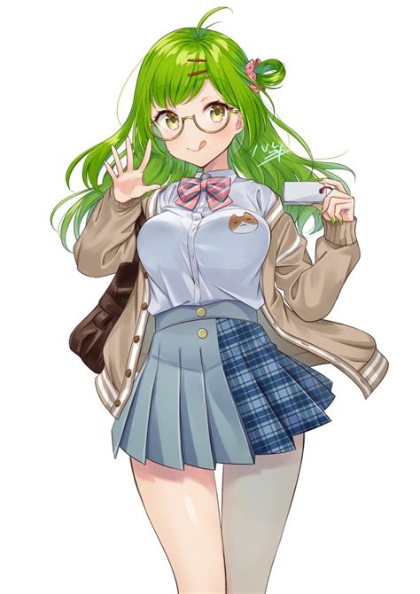 Anime Girl With Green Hair Tumblr