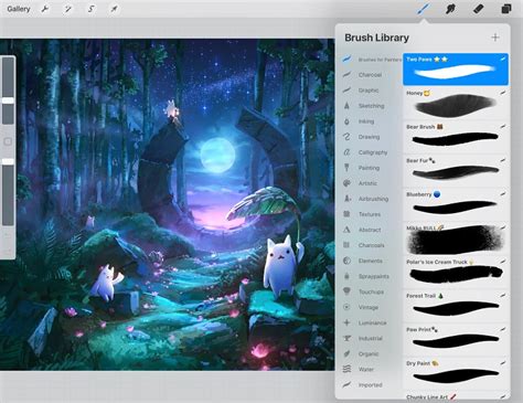 Procreate上漆绘画类笔刷 Procreate笔刷库