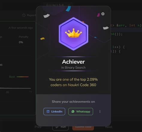 Dhyanesh Siddhartha On Linkedin Earned The Achiever In Binary Search