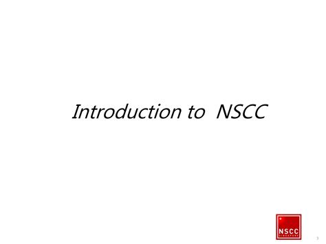 Nscc Training Introductory Class Pptx