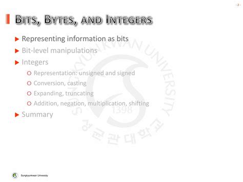 Bits Bytes And Integers Ppt Download