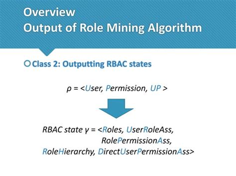 Evaluating Role Mining Algorithms Ppt