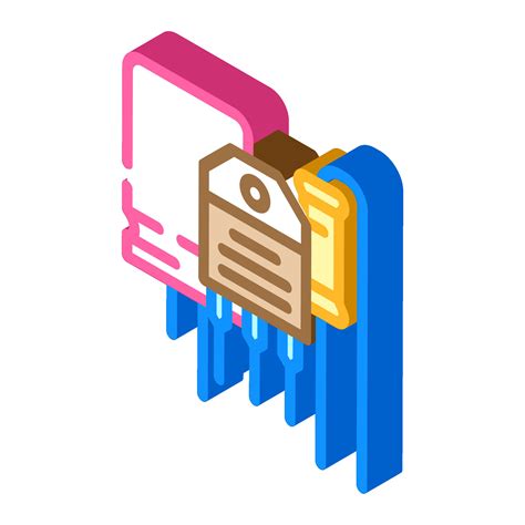 Electronic Components Manufacturing Engineer Isometric Icon Vector
