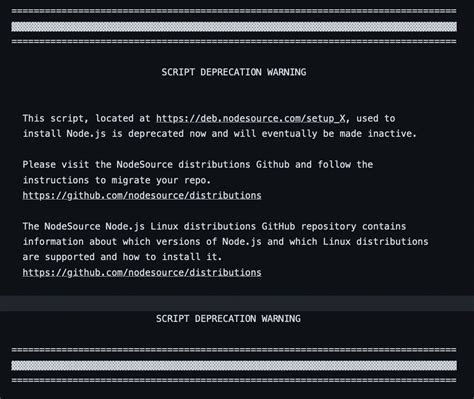 Node Installation Script Is Deprecated · Issue 346 · Datamadehow To