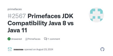 Primefaces JDK Compatibility Java 8 Vs Java 11 Primefaces