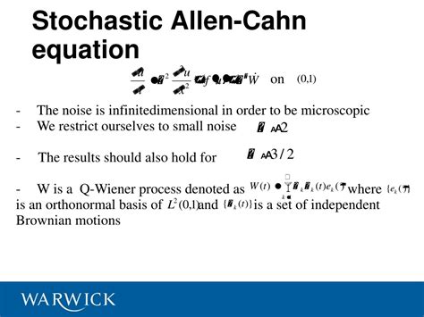 Ppt Sharp Interface Limit Of The Stochastic Allen Cahn Equation In One Space Dimension