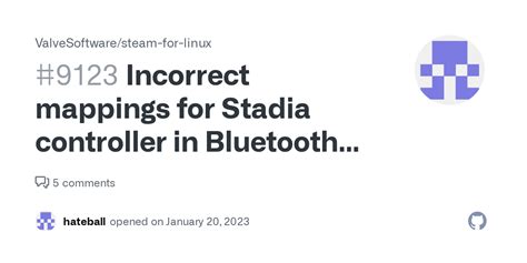 Incorrect Mappings For Stadia Controller In Bluetooth Mode · Issue