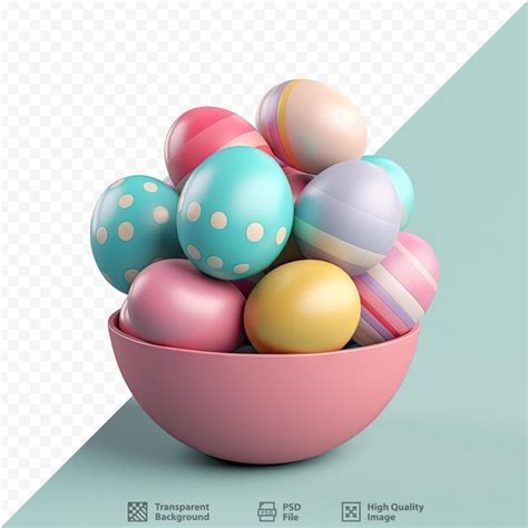 Premium Psd Isolated Black An Easter Egg Basket