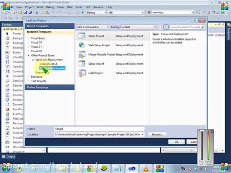 How To Make Setup File In Net Window Form Application C Step By Step Guide