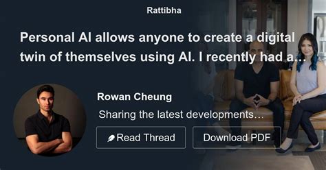 Personal Ai Allows Anyone To Create A Digital Twin Of Themselves Using