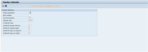 Sahr61015926 Sap Tcode Payday Calendar