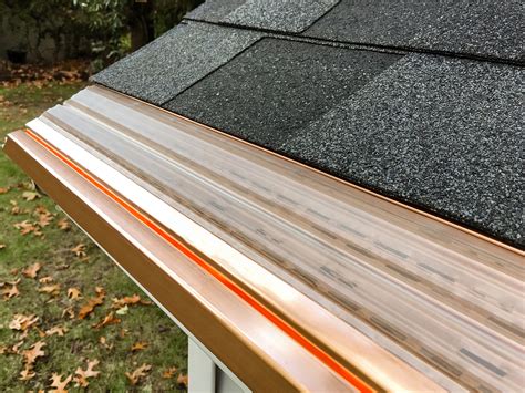All About Copper Gutter Guards Leafco Gutters