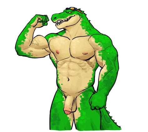Rule 34 Anthro Balls Biceps Casual Nudity Crocodile Crocodilian