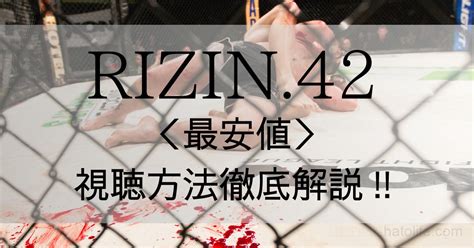 ＜rizin 42＞視聴方法解説！料金や対戦カードは？