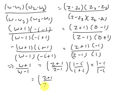 Solved Find The Linear Fractional Transformation That Maps The Points 21 0 22 1 23 I Onto