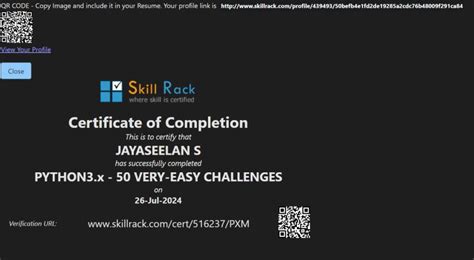 Jayaseelan S On Linkedin Completion Of Python3x