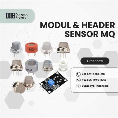 Jual Mq2 Mq4 Mq5 Mq7 Mq9 Mq6 Mq8 Mq135 Sensor Head Module Mq Gas Sensor Modul Saja Kota