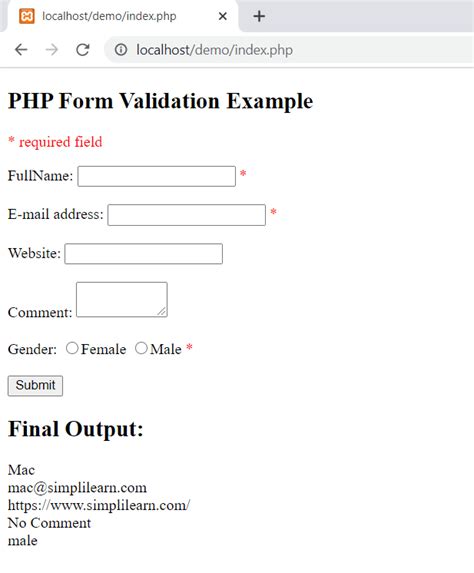 Php Form Validation An In Depth Guide To Form Validation In Php