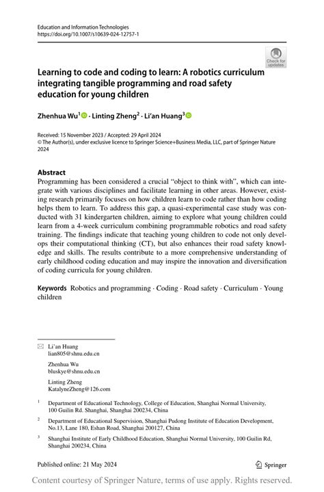 Learning To Code And Coding To Learn A Robotics Curriculum Integrating