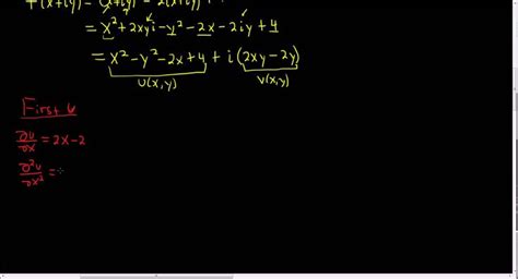 Verifying Laplaces Equation For A Complex Valued Function Laplace Complex Analysis Math Videos