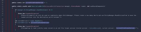 Unity Ecs Serializing Ecs Data Ecs Provides A Way To Write All Chunk